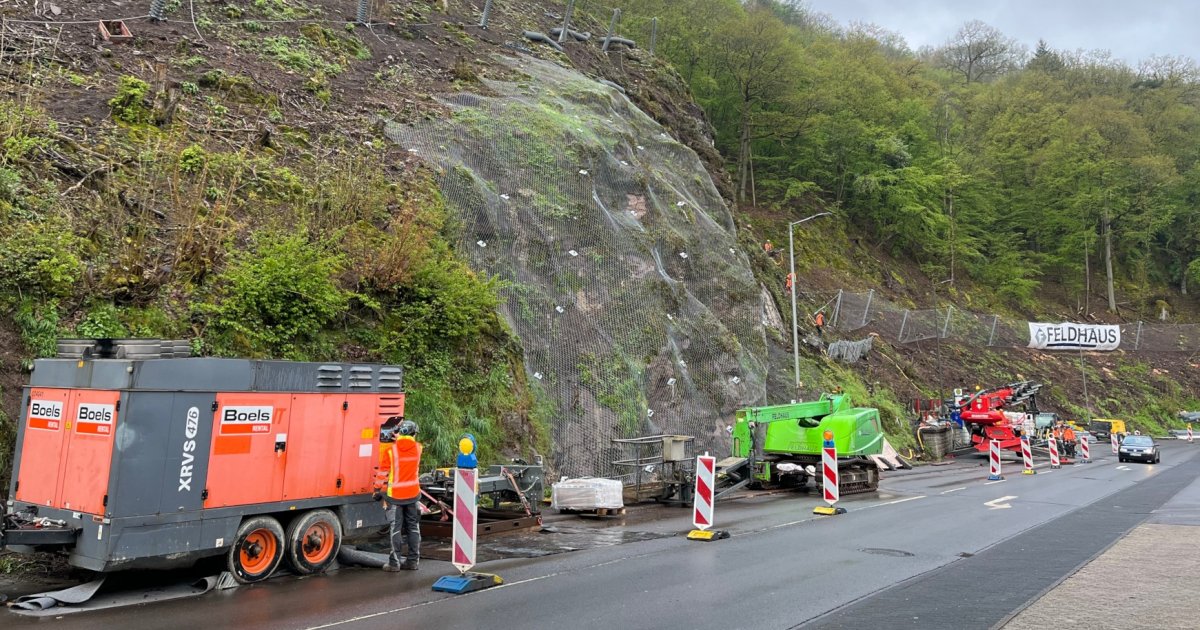 Neuer Abschnitt der Felssicherung beginnt | Stadt Idar-Oberstein